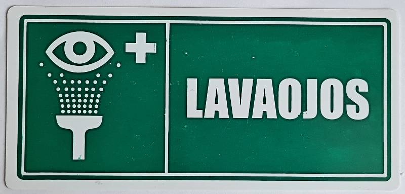 SEÑALIZACIÓN LAVAOJOS Código SEÑ-0003 – SYSMA