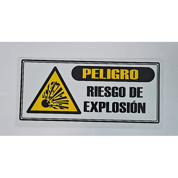 SEÑALIZACIÓN RIESGO DE EXPLOSIÓN Código SEÑ-0003 – SYSMA